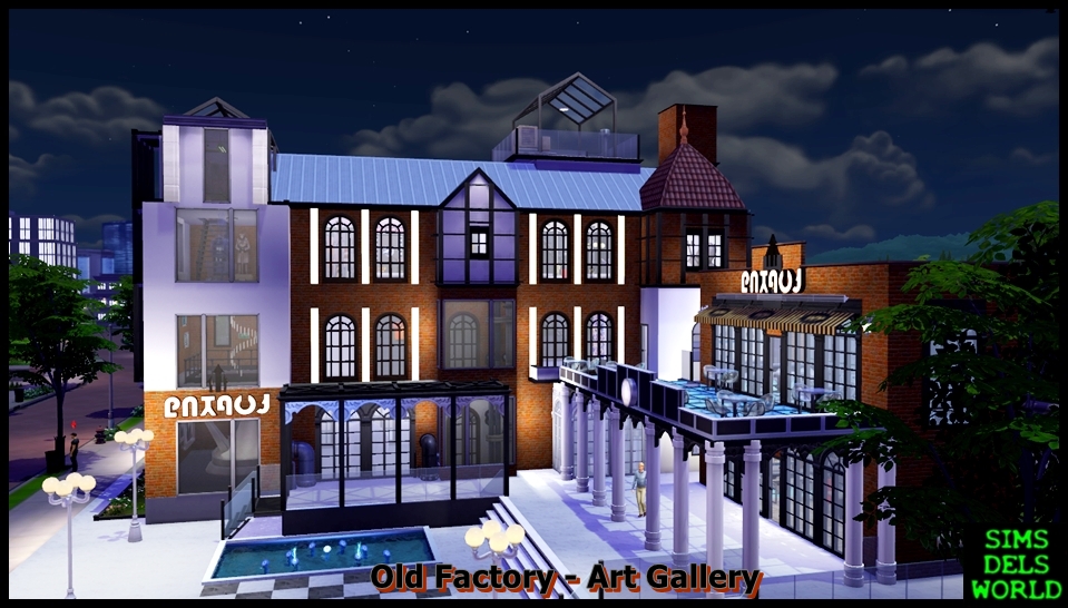 SimsDelsWorld: The Sims 4 : Old Factory - Art Gallery