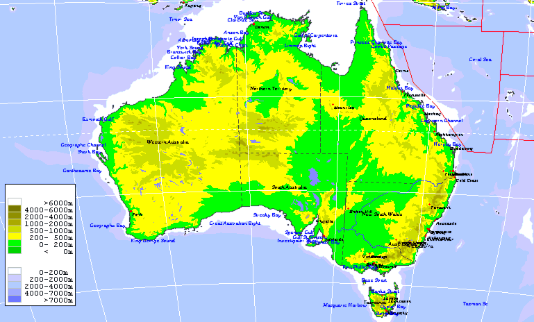 Map Collection: Hypsometric Map