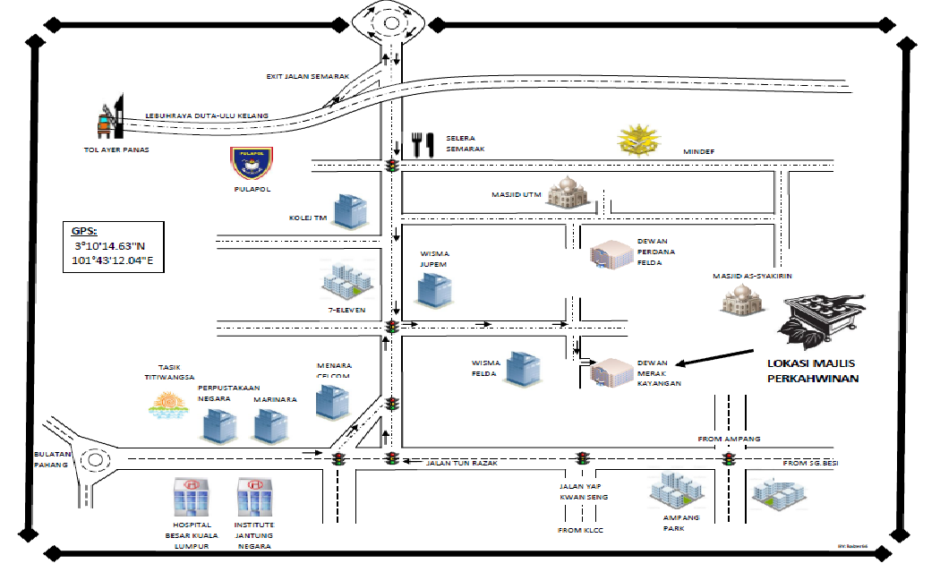 Dewan Merak Kayangan: Map