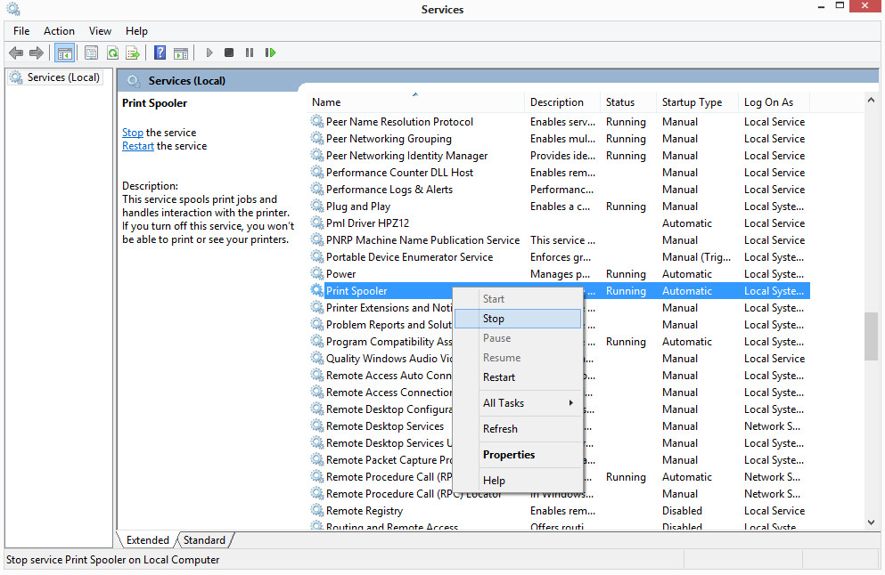 Reset Print Spooler [Windows]