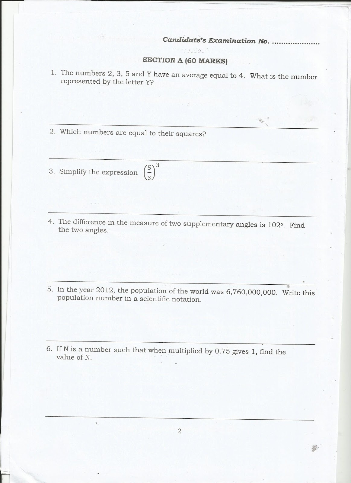 FORM TWO STUDY NOTES & PAST PAPERS BLOG: BASIC MATHEMATICS --FORM TWO ...
