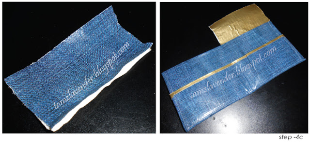 Aubergine Dreamz: MyDIY: Denim & Gold Duck Tape Wallet