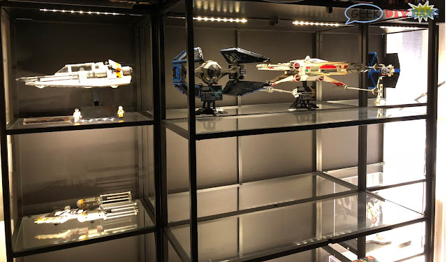 GEEK DIY BAM!: LEGO STAR WARS DISPLAY WALL (PART 3 – COMBINING MULTIPLE ...