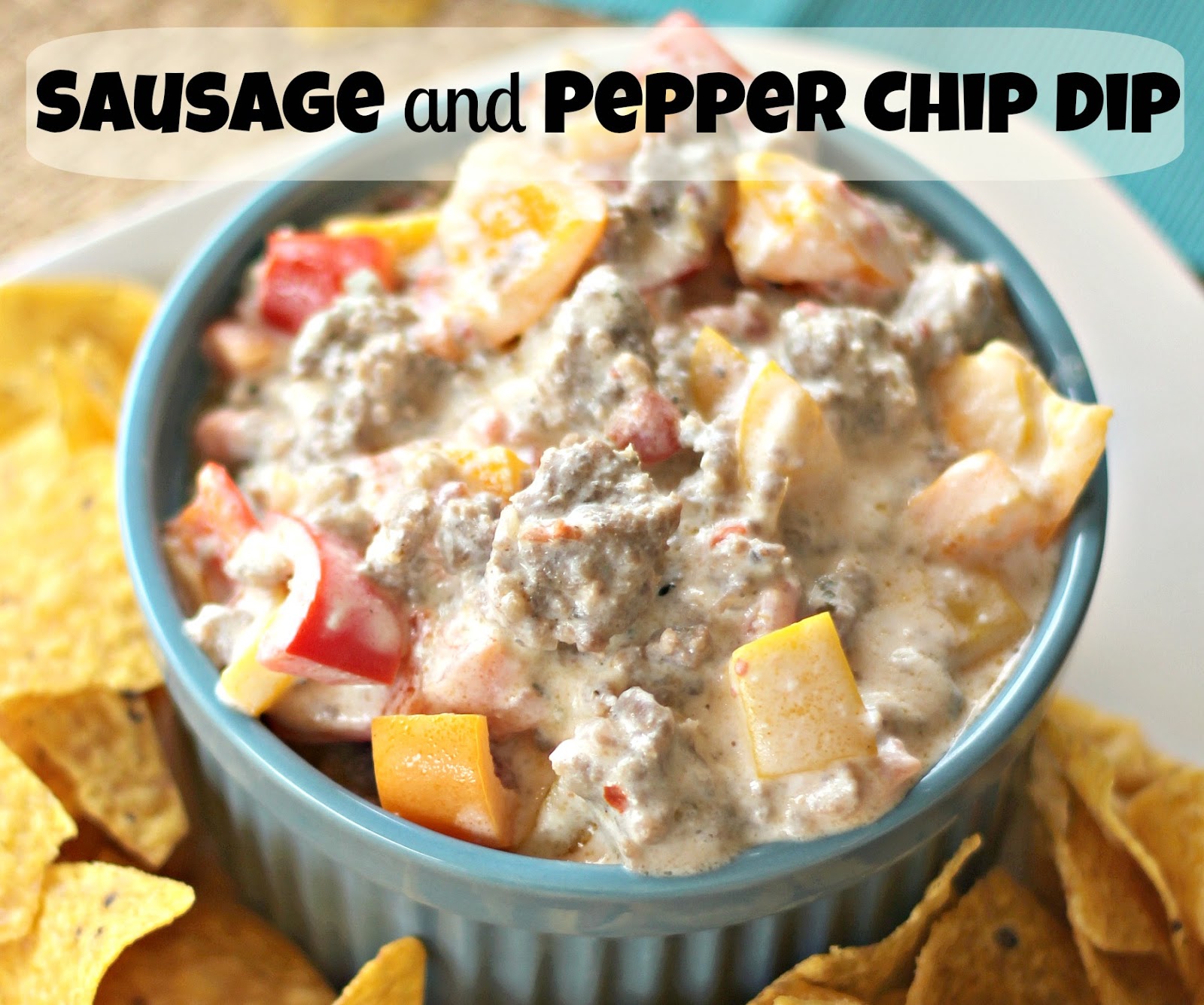The Unsophisticated Kitchen: Sausage & Pepper Chip Dip
