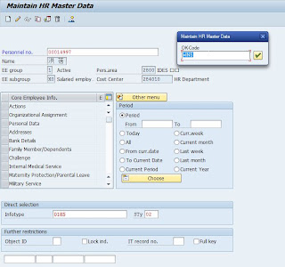 SAP Sample Programs: LSMW recording for infotypes (Example: IT0185)