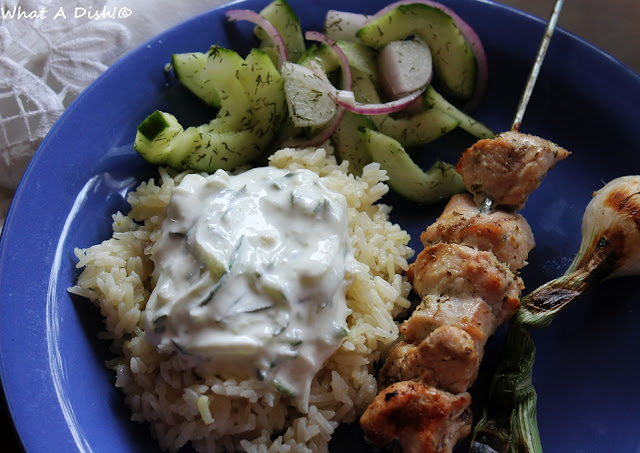 What A Dish!: Grilled Chicken Kebab "Bowls"