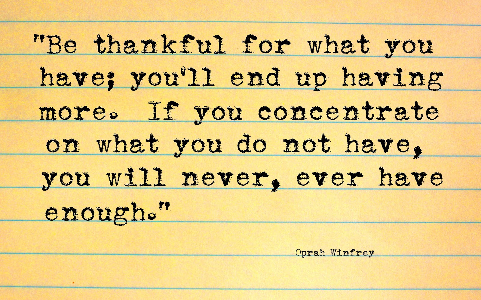 the last door down the hall: Quote #25 - Having Enough