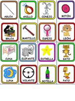 Fichas De Trabajo Y Otros Recursos Educativos : Tarjetas De Rimas