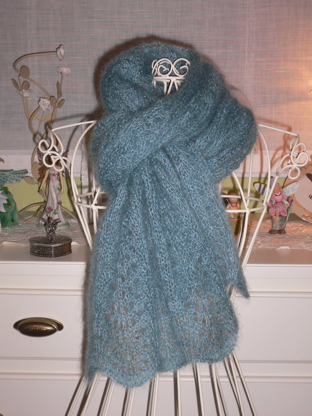 MI BAÚL DE LABORES: BUFANDA PLUMAS...