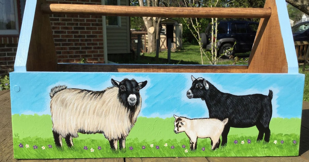 Phils4winds; paintings on Wood and Slate : Goat show caddy, livestock ...