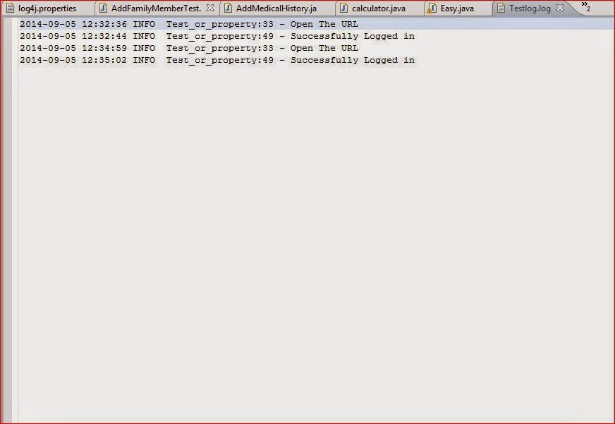 Software Testing Site: How to create log file in Selenium Webdriver ... Software Testing Site: How to create log file in Selenium Webdriver ...