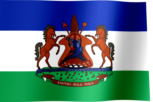 Flag of Lesotho (GIF) - All Waving Flags