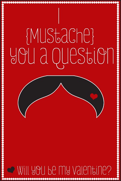 Amy Teets' Designs: Free Valentine's Day Printable Mustache Cards