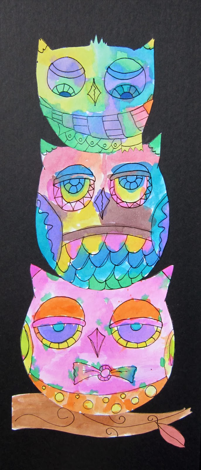 Brighton Art Auction 2014: #57 Stacked Owls (Turtle Class)