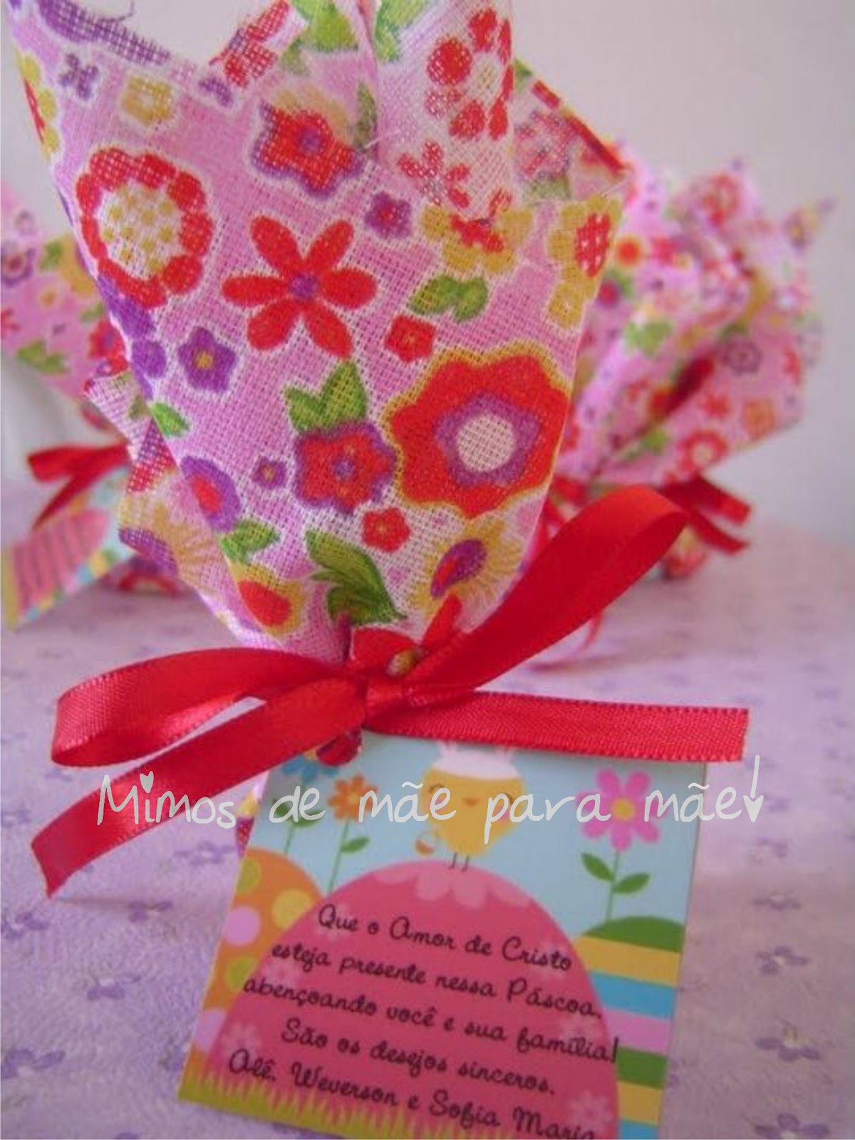 Mimos de mãe!: Bombons embrulhados na Chita!!