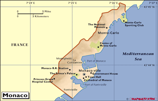 MAPS OF MONACO
