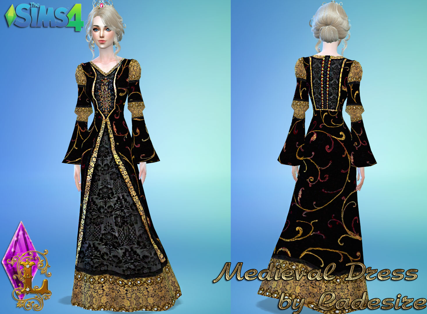 Ladesire's creative corner): TS4 - Medieval Dress by Ladesire