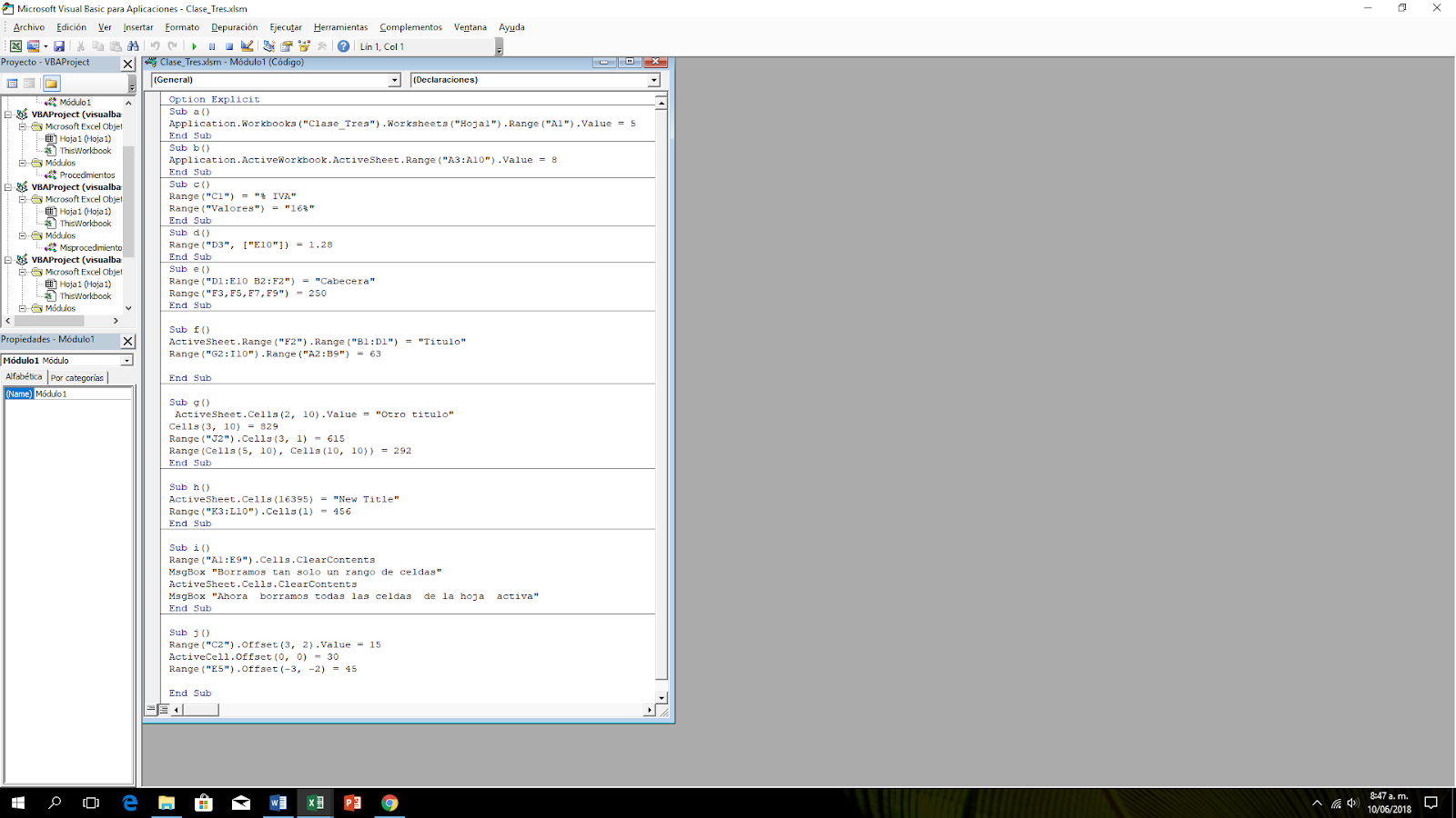 Excel4ever: Ejercicios DFD / Ejercicios Visual Basic