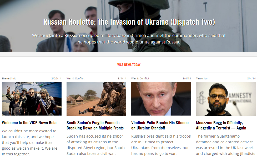 Media Confidential: Vice News Website Launches