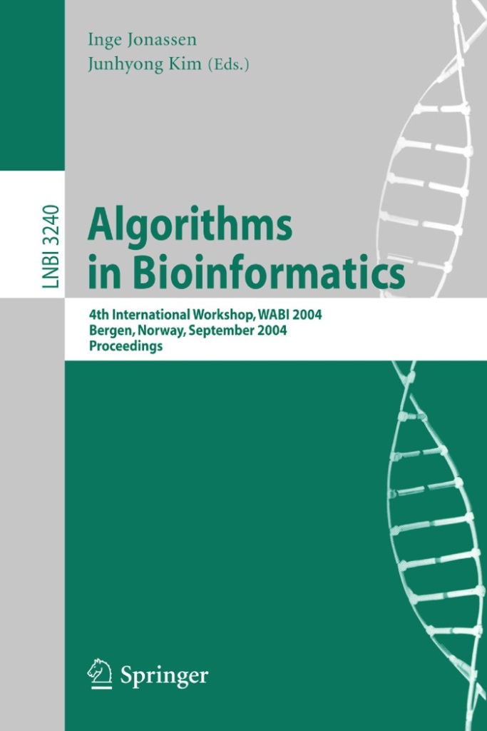Algorithms In Bioinformatics Kalash Edepot
