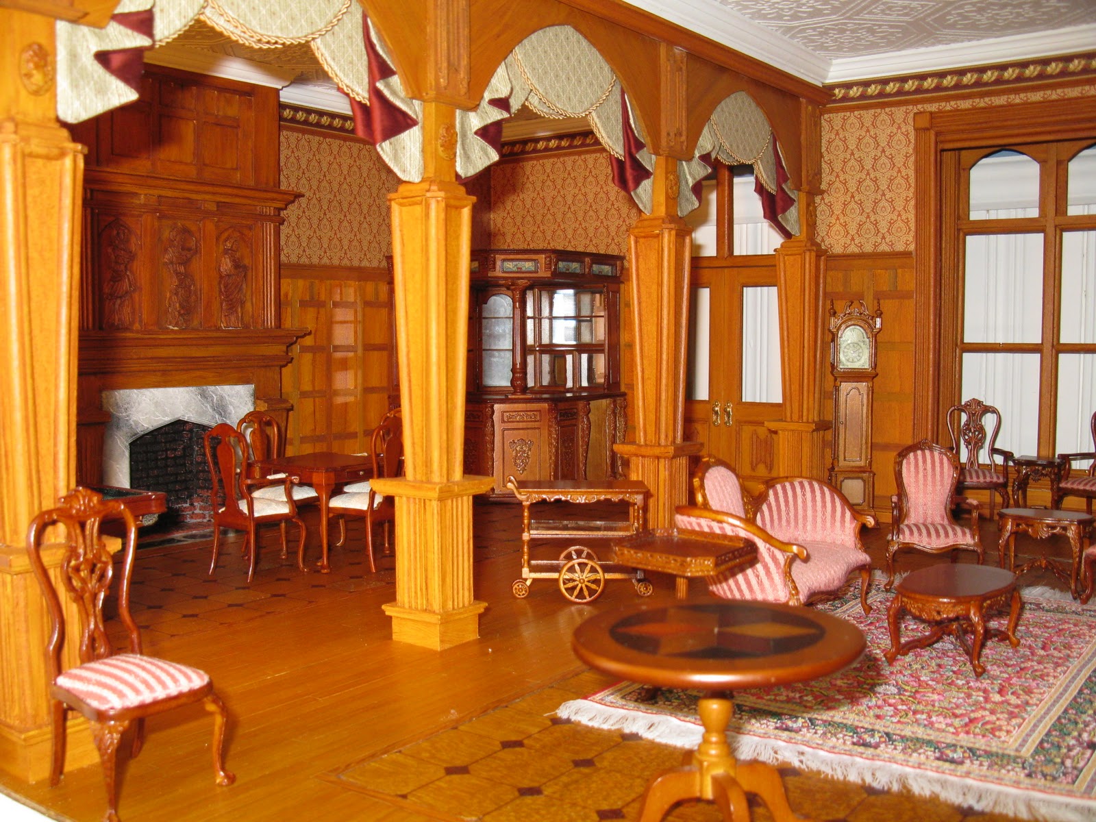 Late Victorian English Manor Dollhouse: 1/12 Miniature from Scratch ...