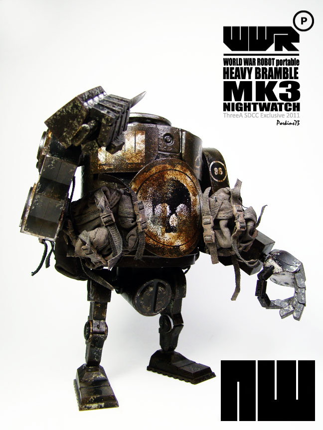 RED6: ThreeA 3A Ashley Wood WWRp NIGHTWATCH Heavy Bramble MK3