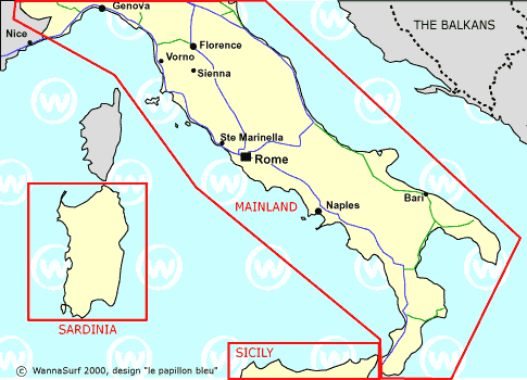 hiya wa howa aswat: Italy Surf Spots