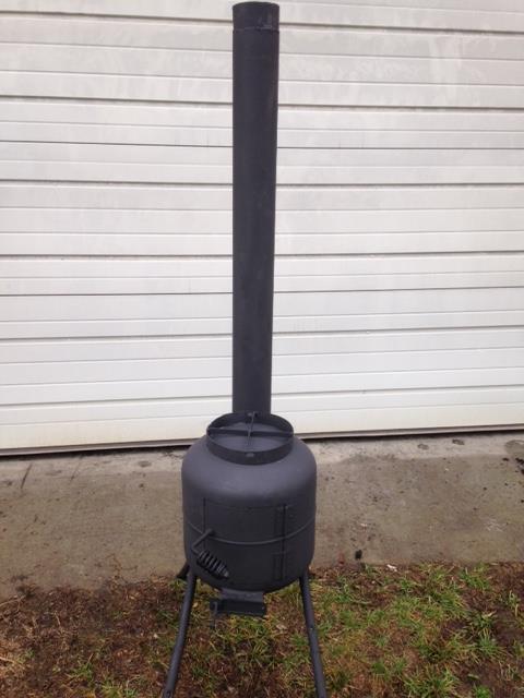Ed's Metal Creations: Handmade Propane Tank Wood Stove
