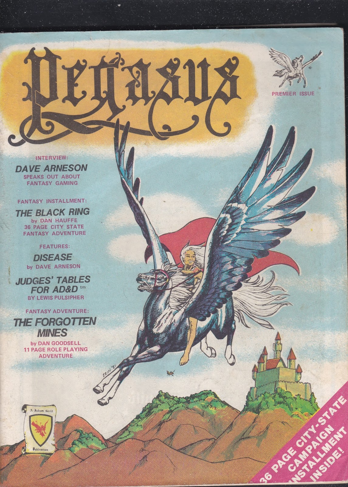 Hall of the Mountain King: Judges Guild Pegasus #1 Cover