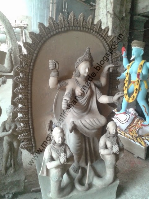 Mom Das Handmade: DURGA PUJA-1; Making of the the DEV-DEVI murti