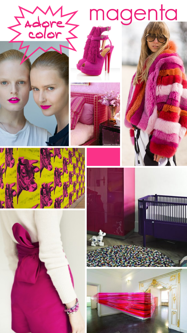 DESIGN my heart out: adore color: m a g e n t a