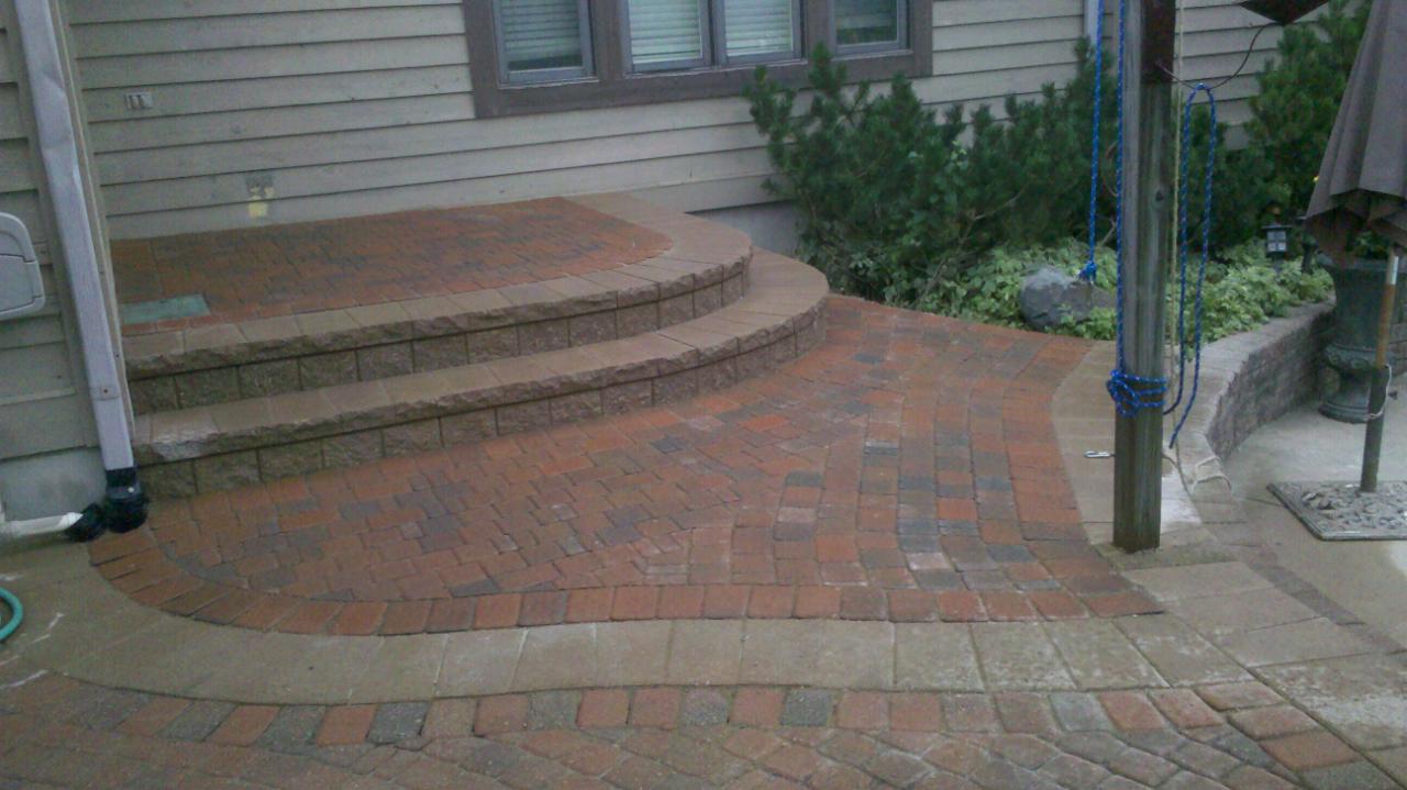 Brick Paver Patio Design, Installation, and Maintenance: Unilock Step ...