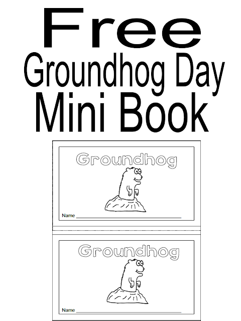 Simply Centers: Free Groundhog Day Mini Book