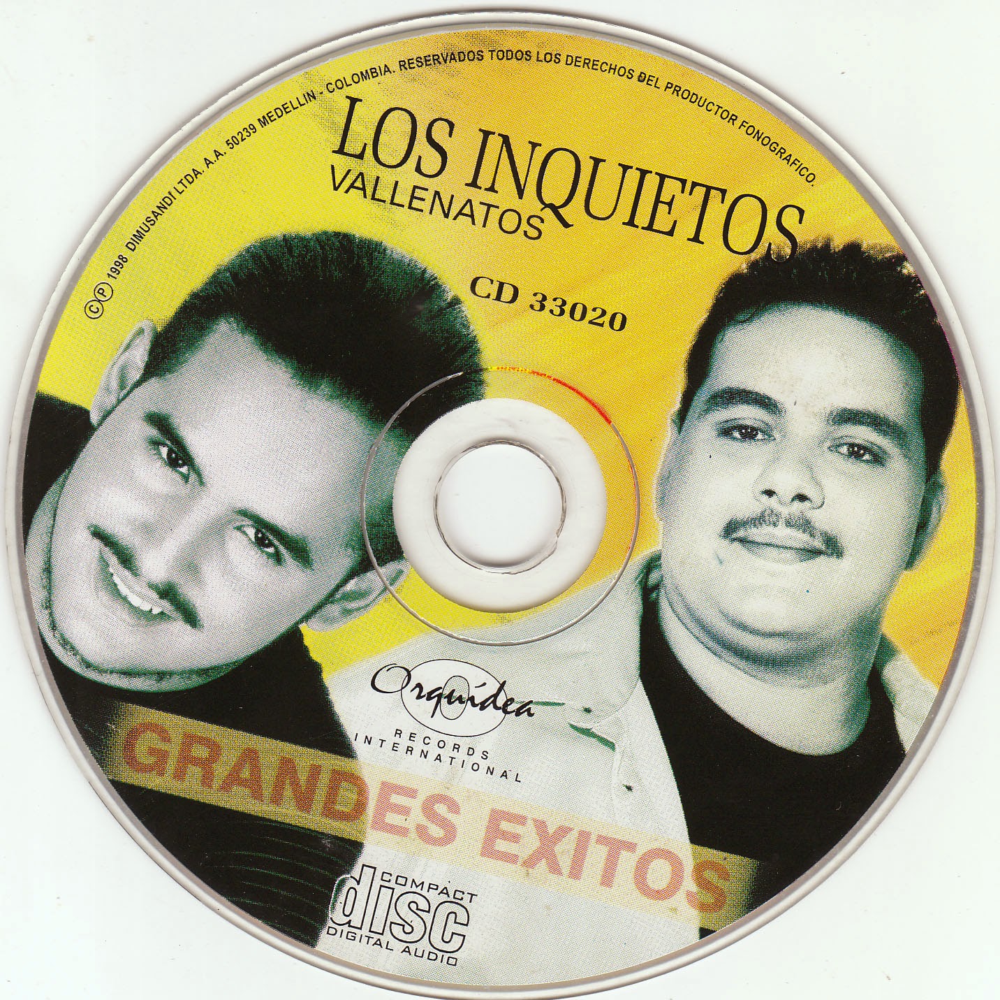 LOS INQUIETOS - Grandes Exitos [2001] | Caratulas Vallenatas
