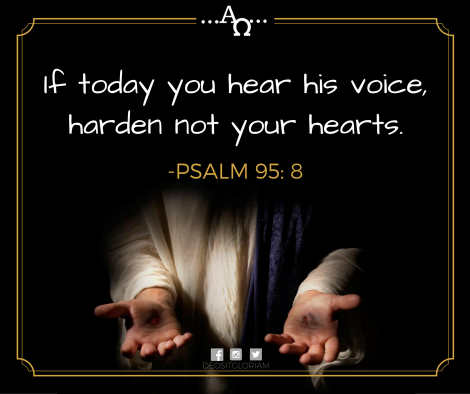 REFLECTIONS: A GUIDE TO LIFE'S JOURNEY: PSALM 95: 8