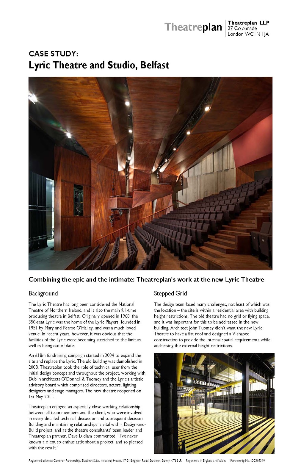 Theatreplan: Theatreplan's Award-Winning Theatres: Case Studies