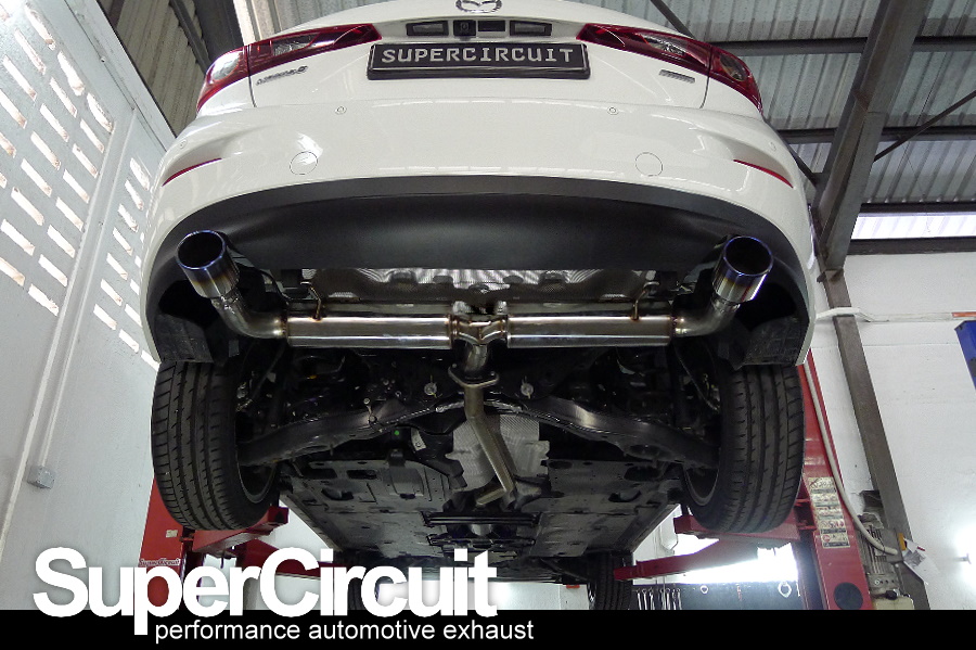 SUPERCIRCUIT Exhaust Pro Shop: MAZDA 3 Axle-back Exhaust 'RACE' Setup