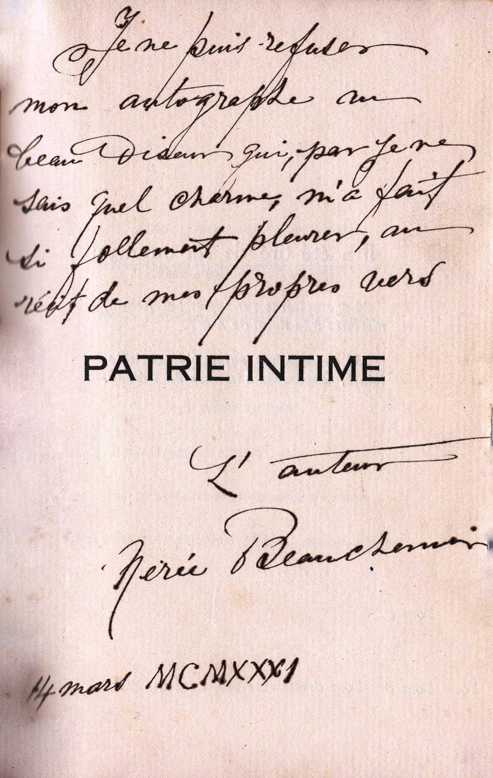 Nos poésies oubliées: La bonne France