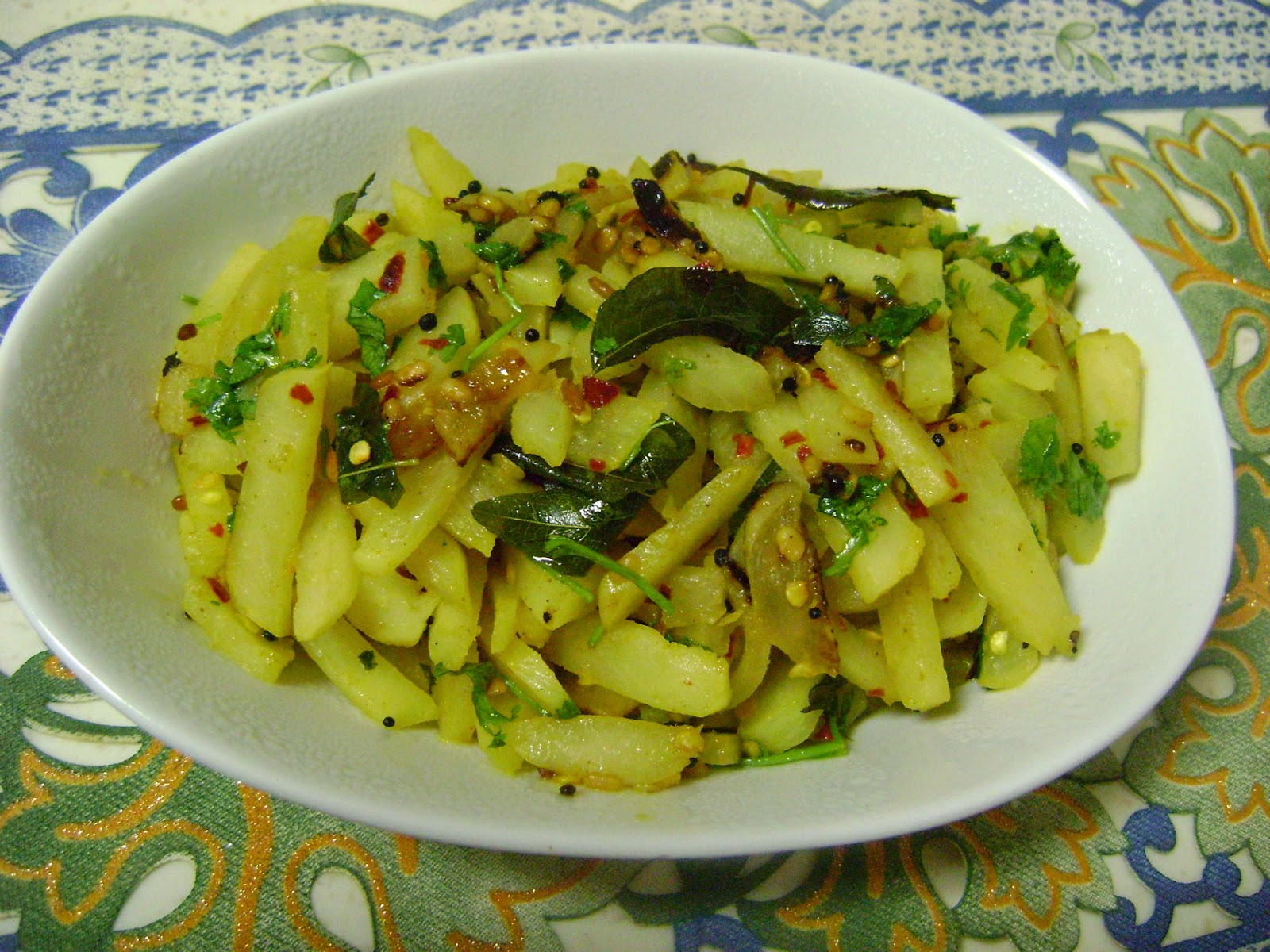 Bethica's Kitchen Flavours: Spicy Turnip (Shalgum) Stir Fry With Curry ...