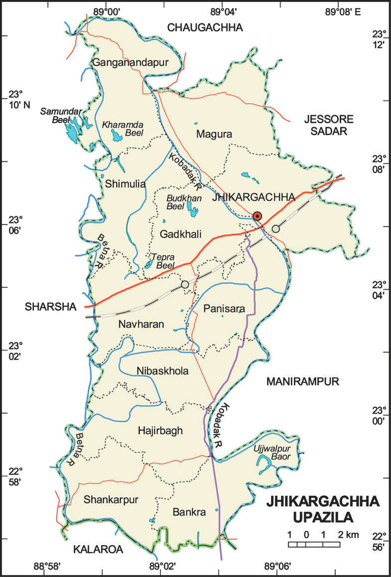Mouza & Land Use Maps of Jhikargacha Upazila, Jessore, Bangladesh ...