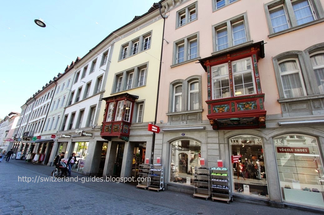 ย่านเมืองเก่า Spisergasse, Marktgasse St.Gallen