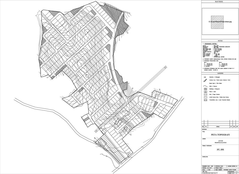 Gambar Kontur - Jasa Site Plan