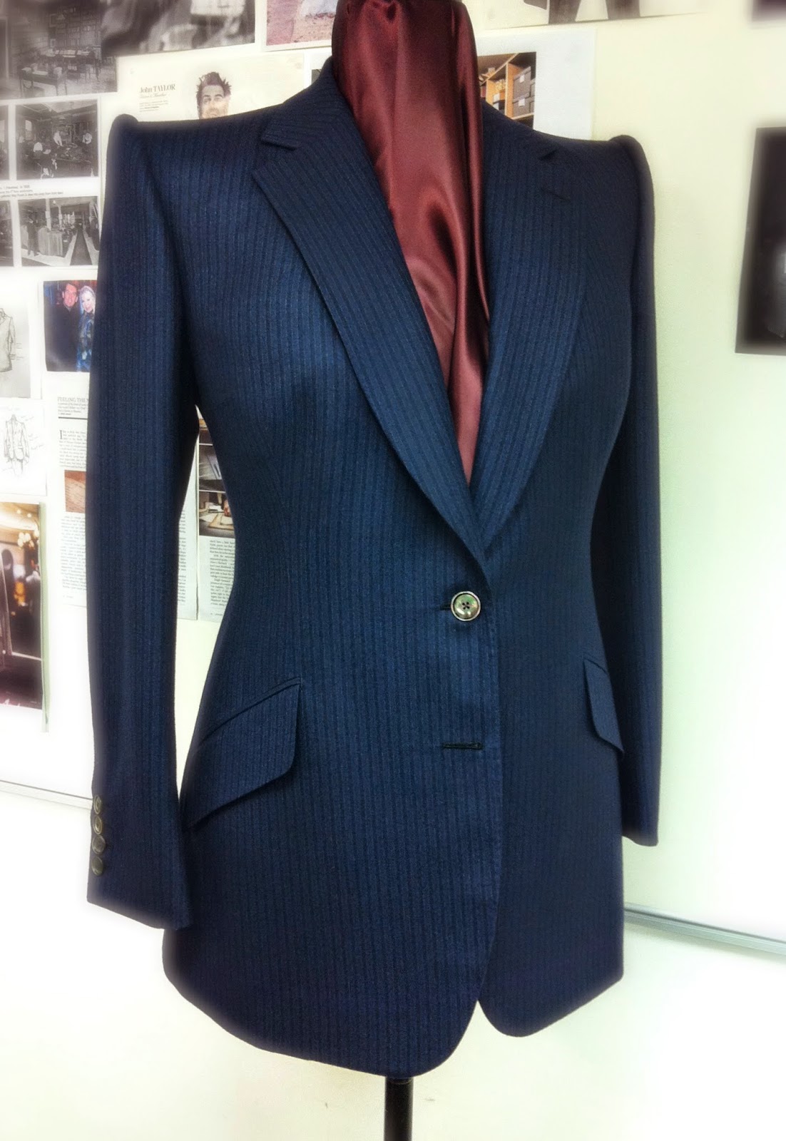 DAVIDE TAUB: Women's Tailoring: 2 Flannel Suits for Bespoke Customer ...