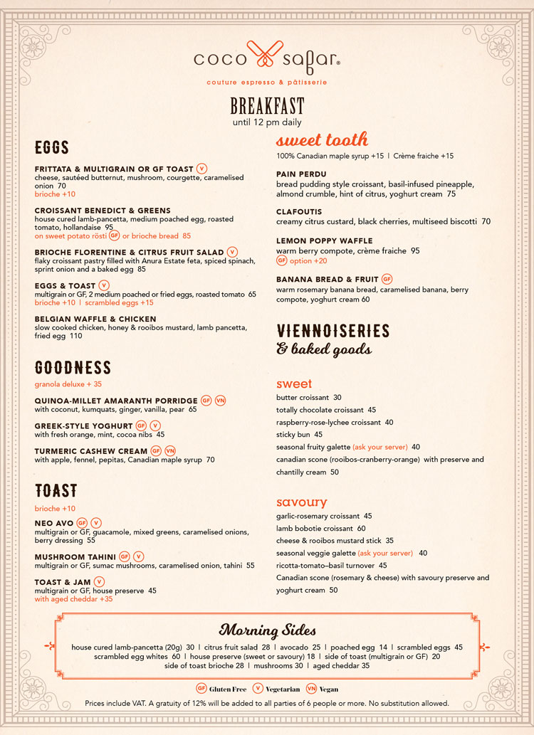 .: Breakfast at Coco Safar, Sea Point