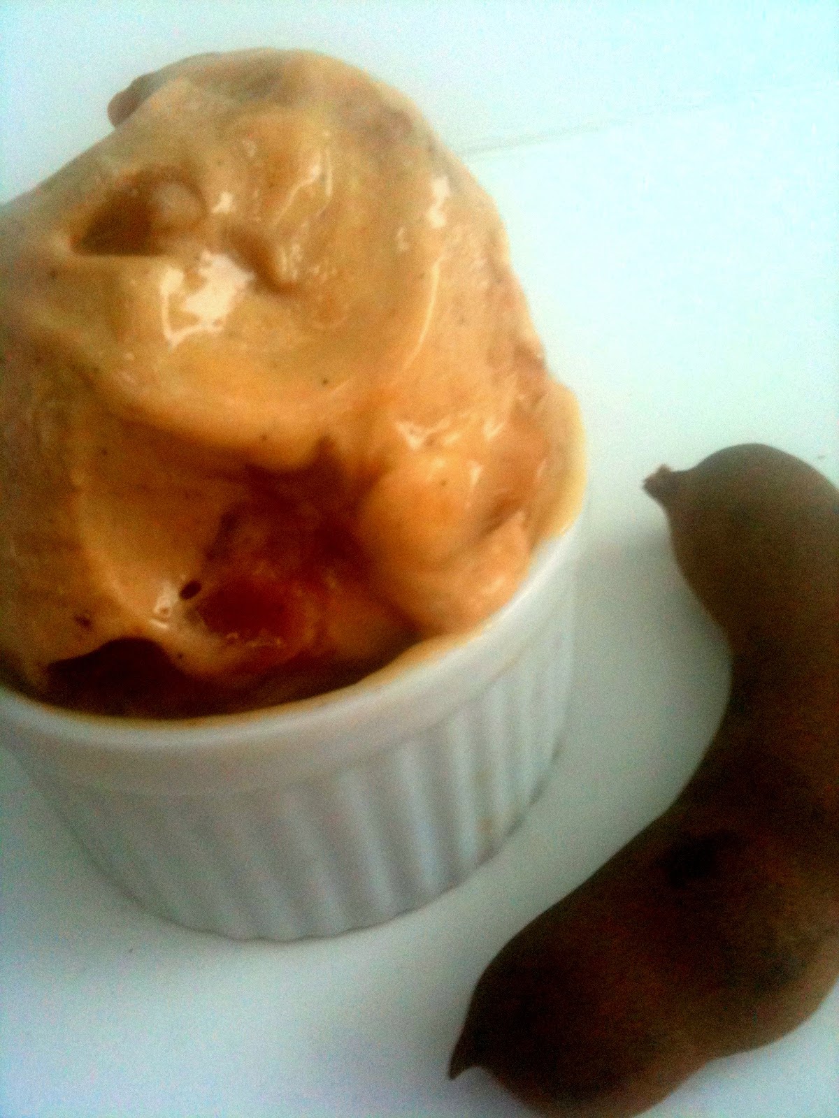 Tamarind Ice Cream with Salted Caramel Ribbons
