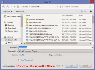 PERINTAH-PERINTAH DALAM MICROSOFT WORD