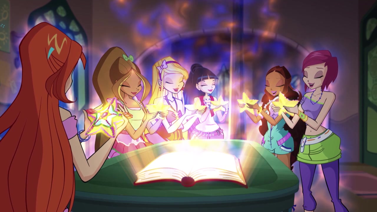 Imagenes del Winx Club consiguiendo las Cajas Sirenix - Winx Club All