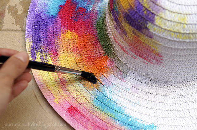 Colorful summer hat - Journey into Creativity