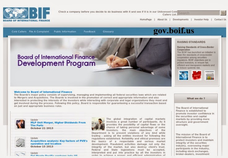 Bureau - Board of International Finance