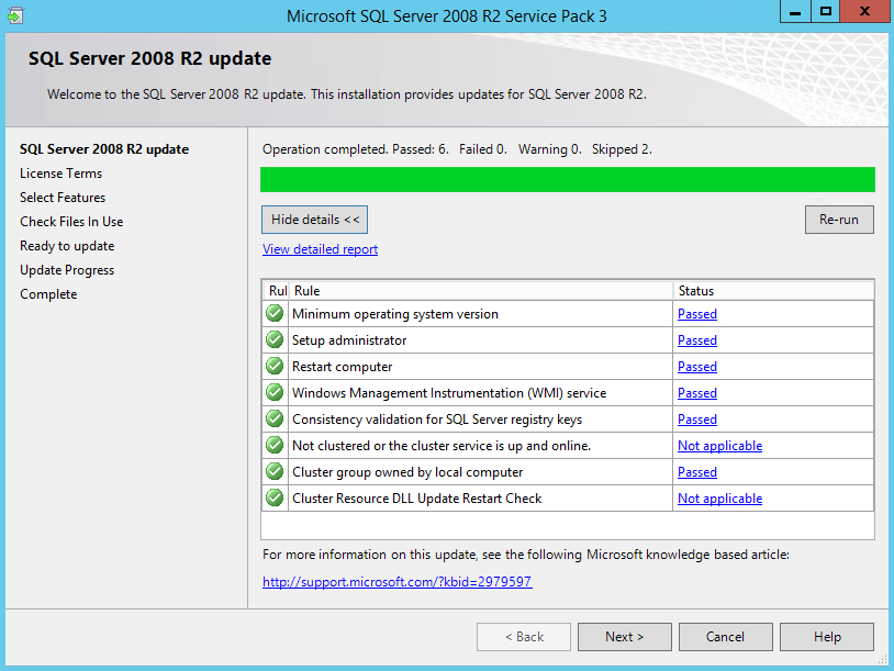 There's a script for that: Install SQL 2008 SP3 - Windows Update Error Code 84BE0BCE